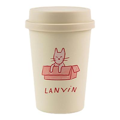 LANVIN浪凡小猫图案咖啡杯