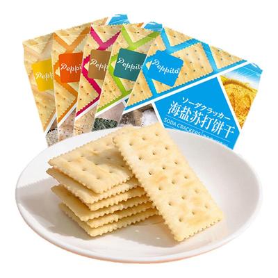 Peppito海盐苏打饼干低糖咸味