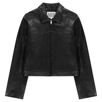 MARITHE女士仿皮短夹克