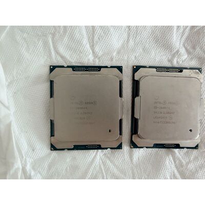 可维修议价  两颗IntelXeonE52695V4处理器成色还可以脚正常没修