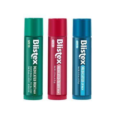 blistex保湿男士小蓝罐润唇膏