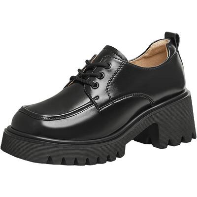 天美意2025新款商场同款学院jk百搭通勤女牛津鞋CHO34AM5