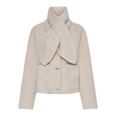 MARELLA 2025秋冬女装可拆卸围巾短外套夹克3456025502