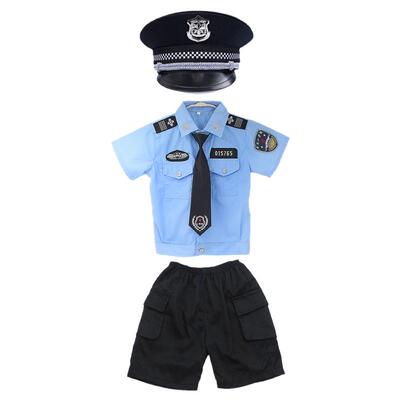 小特警套装小警察衣服男儿童装备冲锋枪玩具小孩特种兵军装服仿真