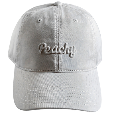 百搭韩国peachy字母软顶棒球帽