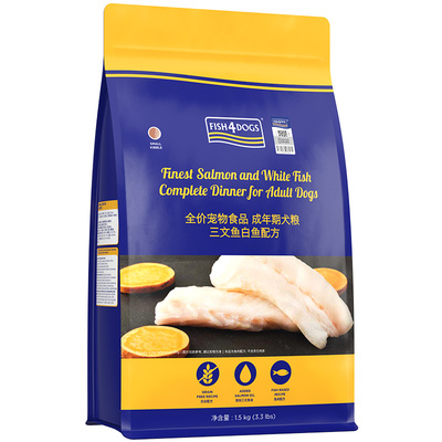 Fish4Dogs三文鱼白鱼无谷成犬粮