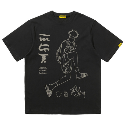 摇滚计划美式嘻哈短袖T恤球衣男