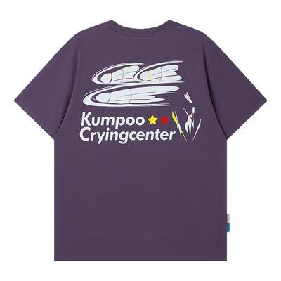 CryingCenterxkumpoo薰风羽毛球联名印花男女运动凉感吸湿速干tee