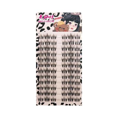 魔仙睫冰山花海懒人假睫毛女羽扇自然仿真新手漫画浓密单簇三部曲