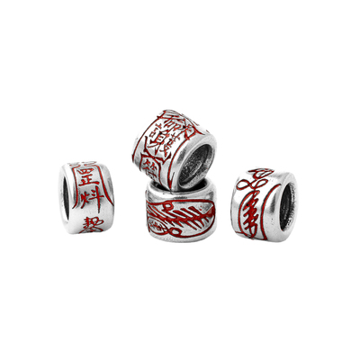 琢匠福道隔珠文玩串珠大孔线束道系银饰配件国风diy项链吊坠配饰