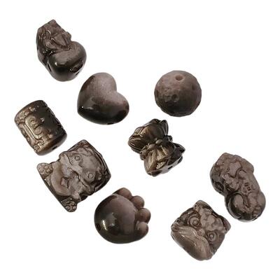 醒狮并蒂莲吞金兽胖爪爱心隔珠