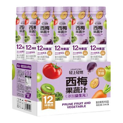 椰泰X轻上西梅果蔬汁180ml*12瓶