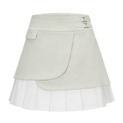 【EARETCH】Munsingwear万星威休闲秋季女士构造半身裙百褶裙