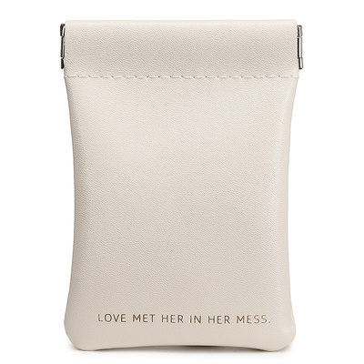 卡包证件收纳包门禁卡套口红包杂物收纳袋弹片自动闭合内胆包迷你