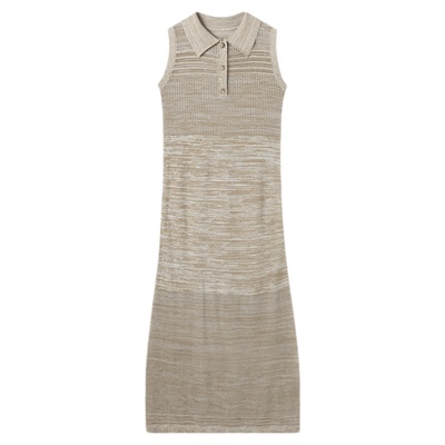 THESOONG翻领收腰连衣裙