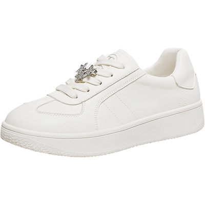 TATA他她女鞋2026春季新款厚底鞋子时尚休闲鞋百搭板鞋子CLG01AM6