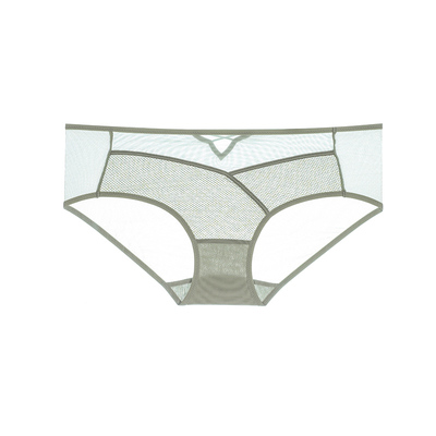 梧桐花开透气网纱女士平角裤