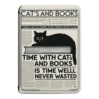 电子书适用kindle阅读器paperwhite复古黑猫scribe/kpw4英文5/6寸oasis3简约2第11代958保护套voyage1499壳潮