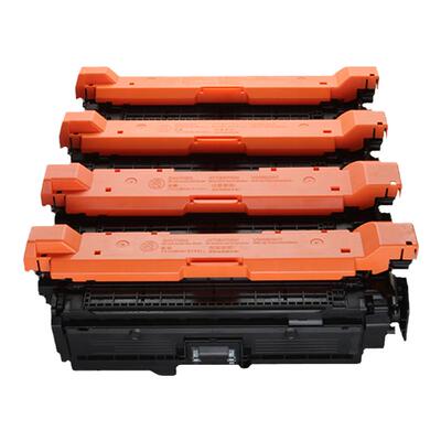 齐力适用hp/惠普3525硒鼓cp3525彩色激光打印机504a CE250A cp3525n cp3525dn cm3530 cm3530fs墨盒
