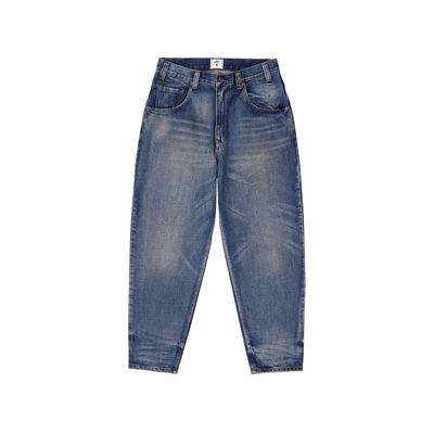 idlt90s高质重磅锥形黄泥牛仔裤