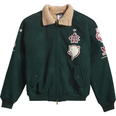 Adidas/阿迪达斯正品三叶草男女休闲翻领针织运动耐穿外套IK2954