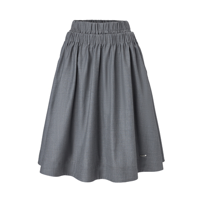 抽褶半身裙高腰百搭设计感