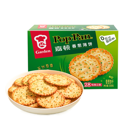 嘉顿香葱薄脆饼干咸香味独立包装
