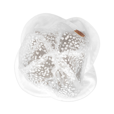 纱网太阳帽SYLFZS仙气大檐婴儿帽