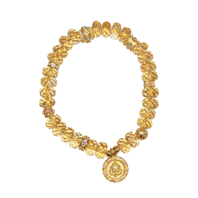 方糖家精品天然黄水晶招财手串女