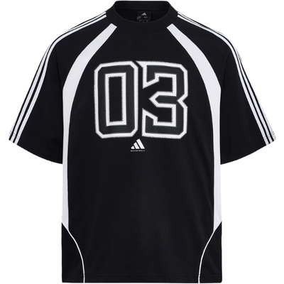 adidas阿迪达斯男子COURTGEIST篮球风复古运动短袖T恤KZ0457