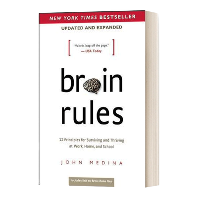 英文原版 Brain Rules Updated and Expanded 大脑法则 让大脑自由 更新版 英文版 进口英语原版书籍