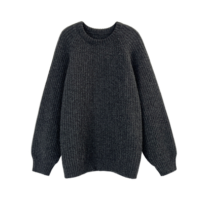 法式高级老钱风粗针毛衣