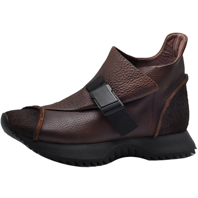 复古深口单鞋裸靴2025新款