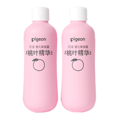 婴儿爽身桃叶精华桃子水贝亲