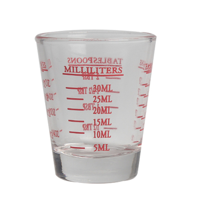 意式浓缩咖啡杯玻璃刻度杯盎司杯