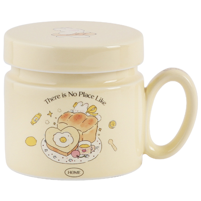 蓝莲花陶瓷可爱马克杯