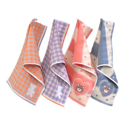 纯棉儿童洗脸面巾家用卡通柔软吸水不掉毛男女宝宝可爱全棉小毛巾