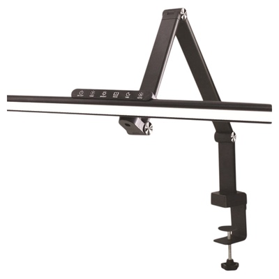 60cm长灯管台灯护眼全光谱卧室折叠长臂床头阅读灯桌灯LED夹子灯