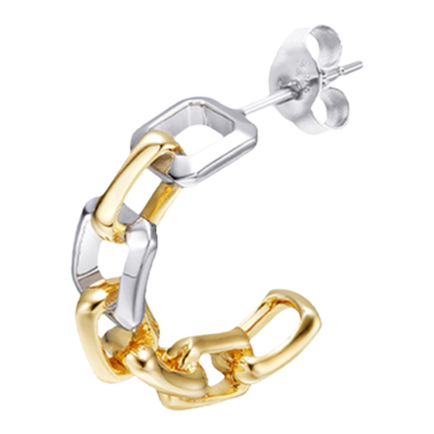 宝石系列TOUCH纯银锁扣耳圈