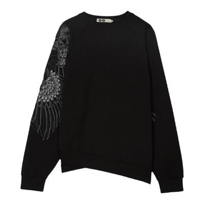 设计师原创金银线翅膀情侣卫衣