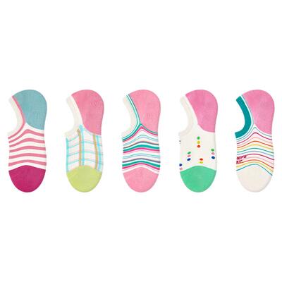 Renaissance夏季短袜浅口隐形船袜子女防滑薄款棉袜不掉跟设计潮