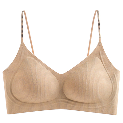 细肩带无痕内衣小胸聚拢吊带美背