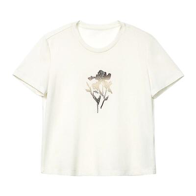 易菲凉感时尚印花百搭休闲T恤