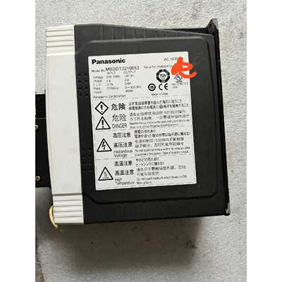 MBDDT2210053 松下驱动器 400w 伺服驱动