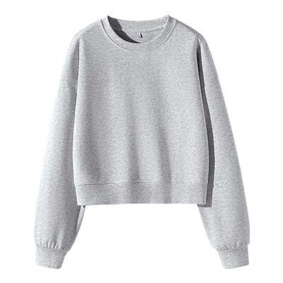 真维斯女春季短款圆领卫衣外套