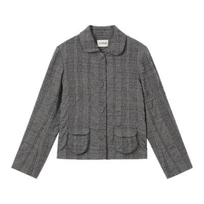 COTEMP诺维复古娃娃领超短大衣