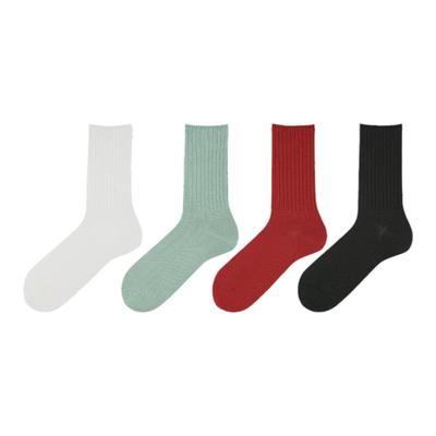 Tabio纯色罗纹袜子男日本制造