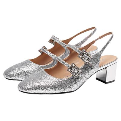 接吻猫圆头玛丽珍单鞋