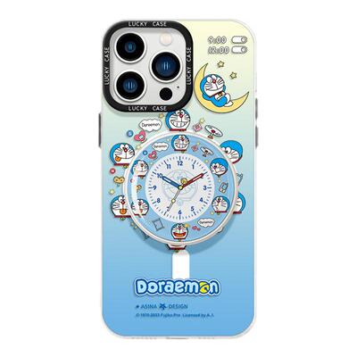 MASFEIL × 时钟小叮当适用苹果17Promax手机壳15磁吸支架iPhone16pro保护套ip13网红14全包12防摔max女款