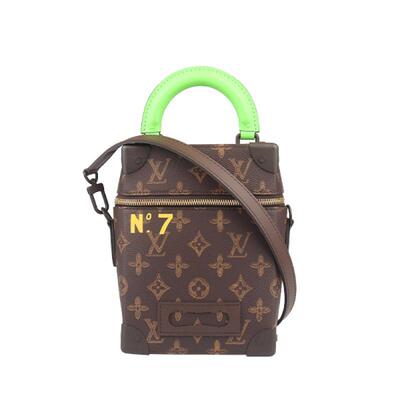 中古9新LV路易威登VERTICAL BOX TRUNK老花斜挎二手奢侈品包包